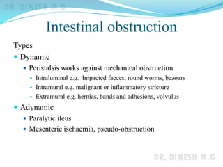 Intestinal Obstruction | PPTX