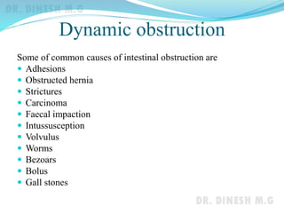 Intestinal Obstruction | PPTX