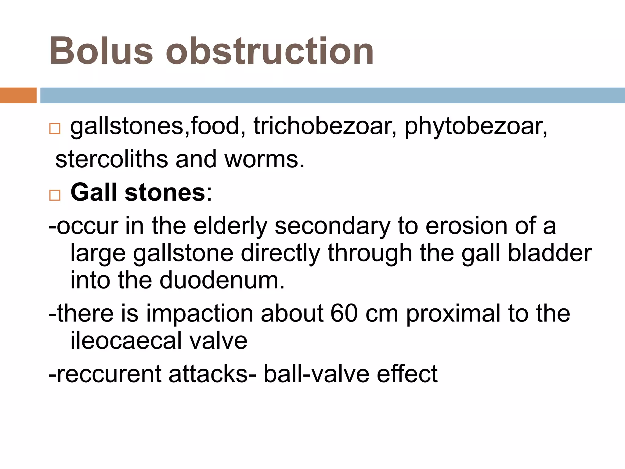 Intestinal obstruction | PPTX