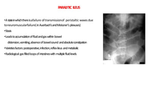 Intestinal obstruction | PPTX