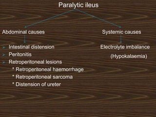 Intestinal obstruction | PPTX