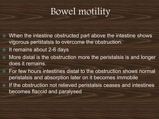 Intestinal obstruction | PPTX