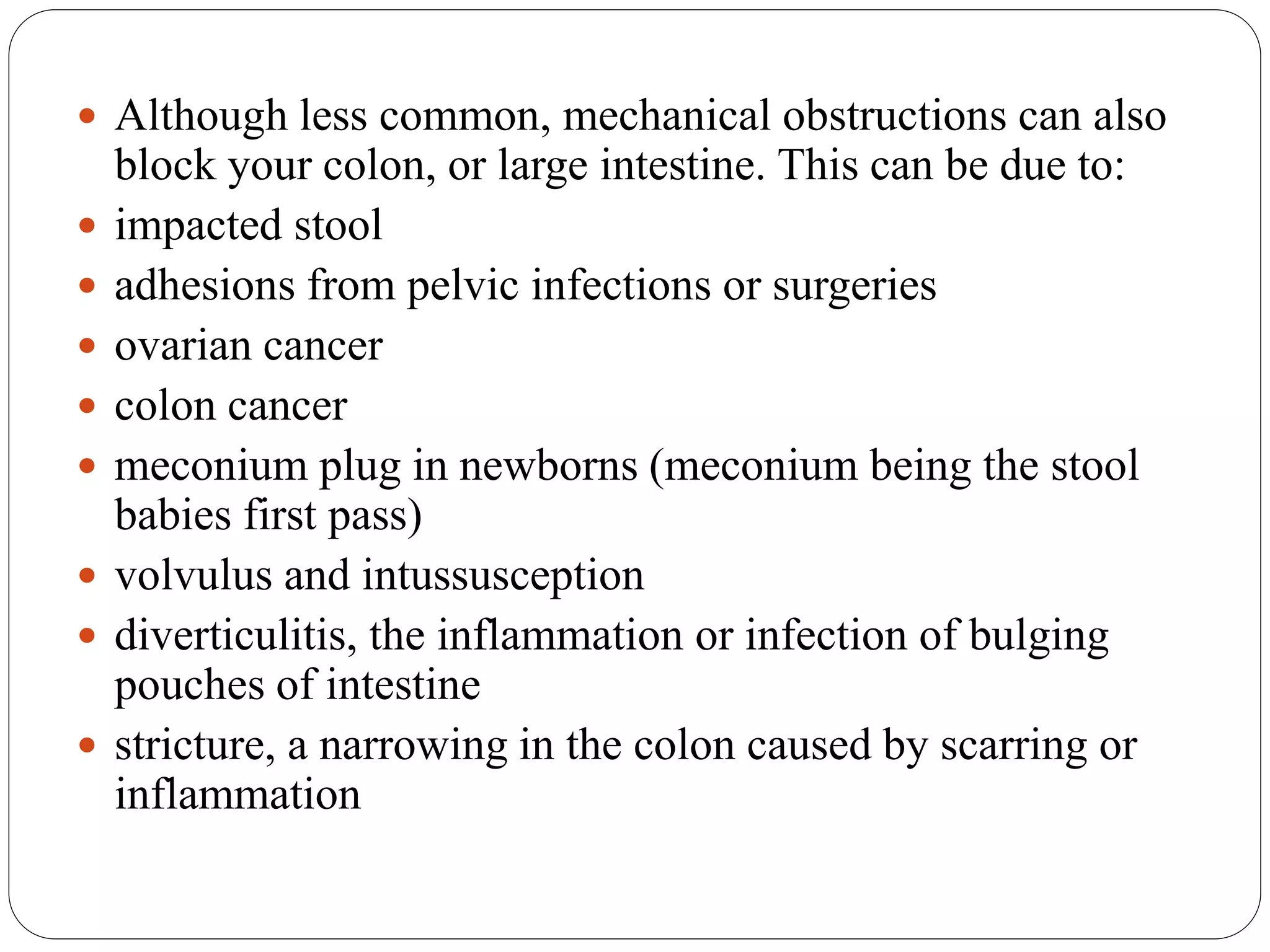 Intestinal obstruction | PPTX