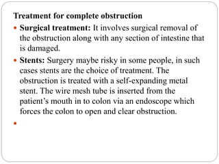 Intestinal obstruction | PPTX