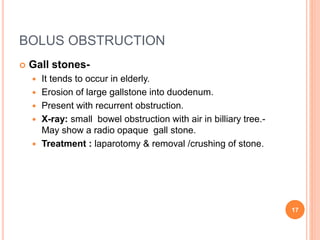 Intestinal obstruction | PPTX