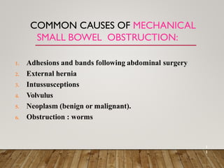 Intestinal obstruction | PPT
