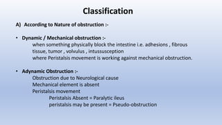 Intestinal obstruction by Dr. Nitin Alapure | PPT