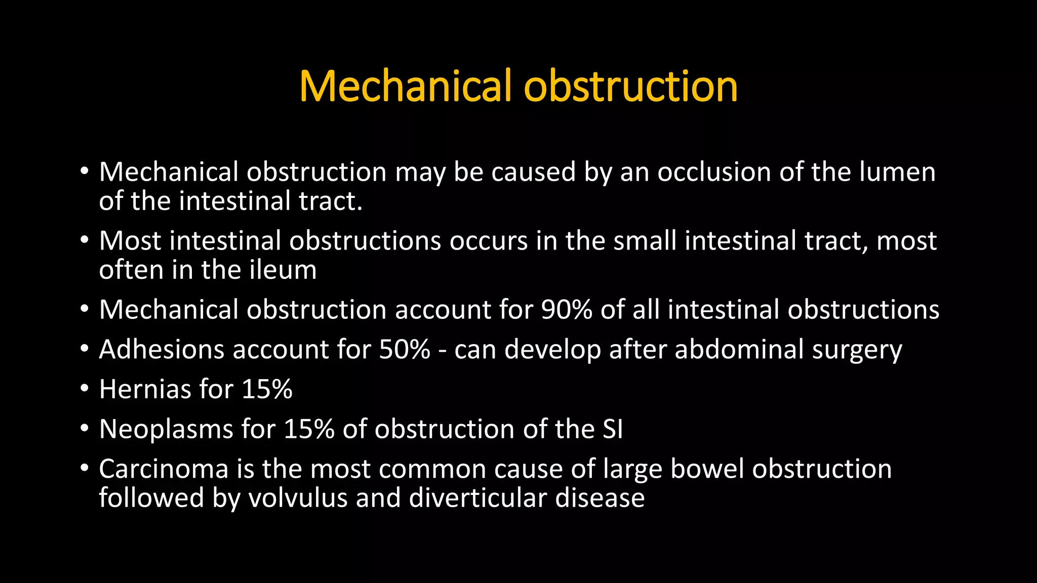 Intestinal obstruction | PPTX