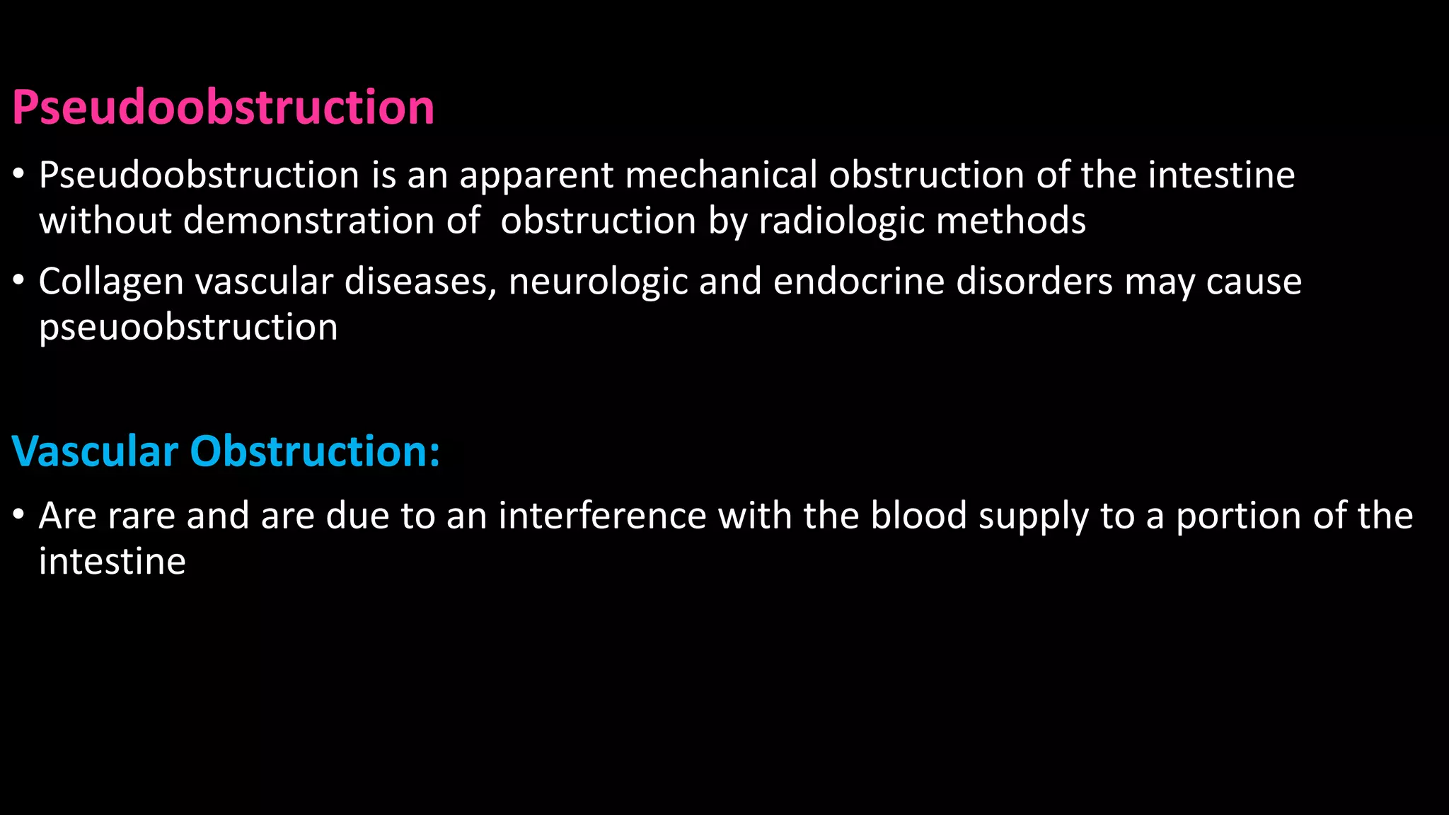 Intestinal obstruction | PPTX