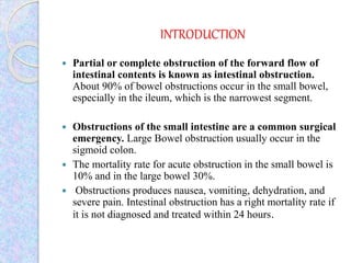 Intestinal obstruction | PPTX