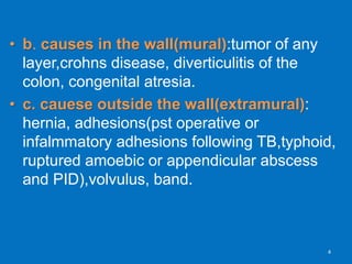 Intestinal obstruction | PPTX