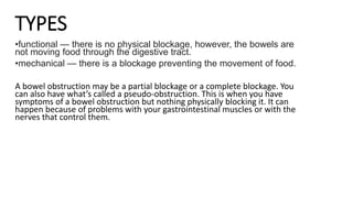 Intestinal obstruction | PPTX | Digestive Disorders | Diseases and ...
