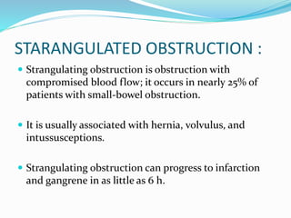 Intestinal obstruction | PPTX