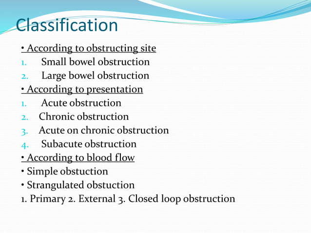 Intestinal obstruction | PPT