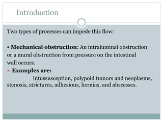 Intestinal obstruction | PPTX