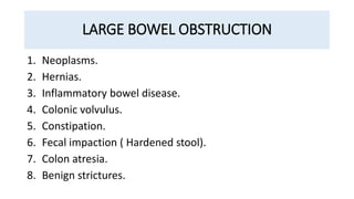 INTESTINAL OBSTRUCTION | PPT