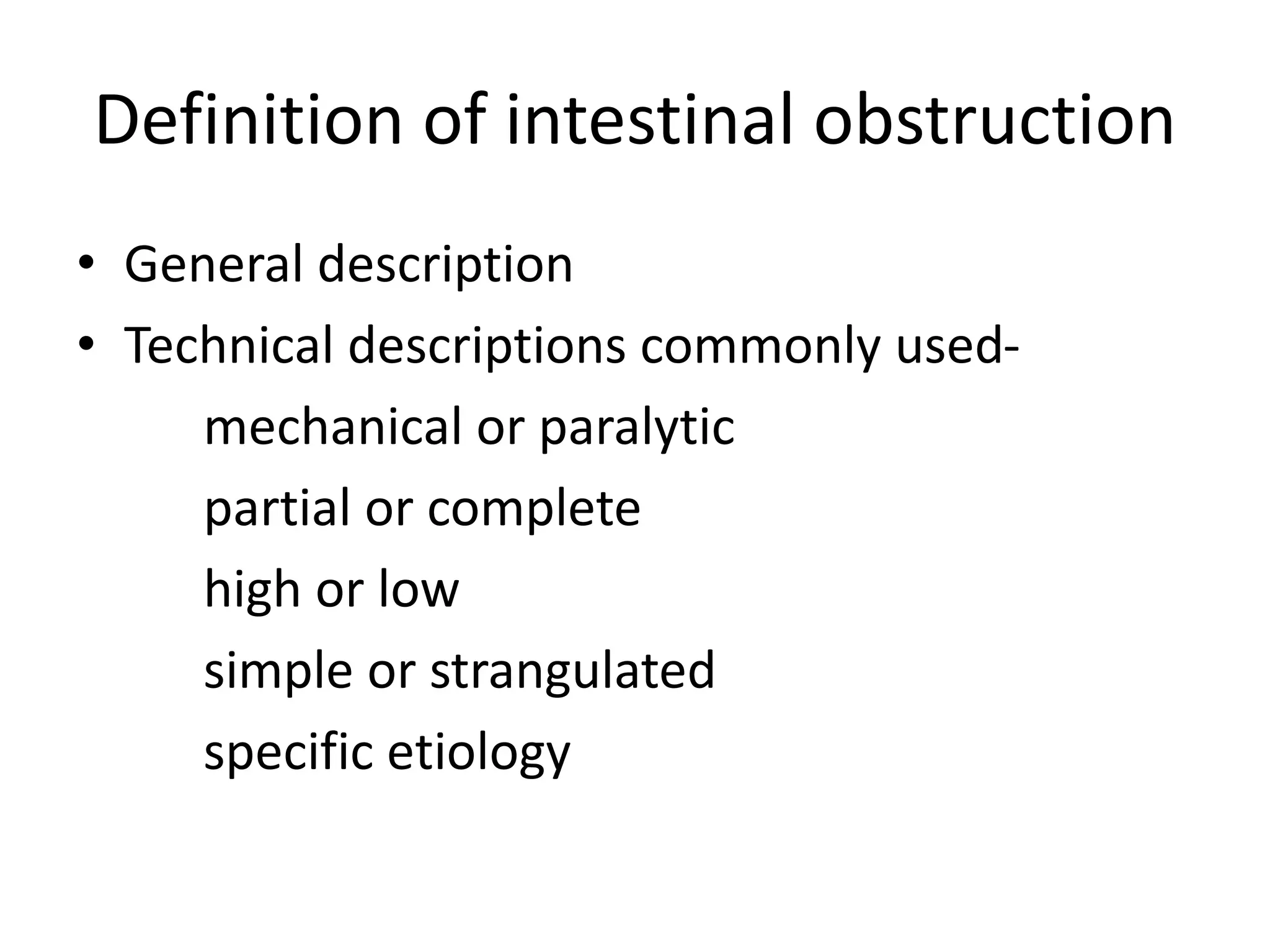 Intestinal Obstruction Patient Education | National Education