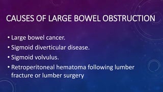 INTESTINAL OBSTRUCTION.pptx...smart study.. | PPTX