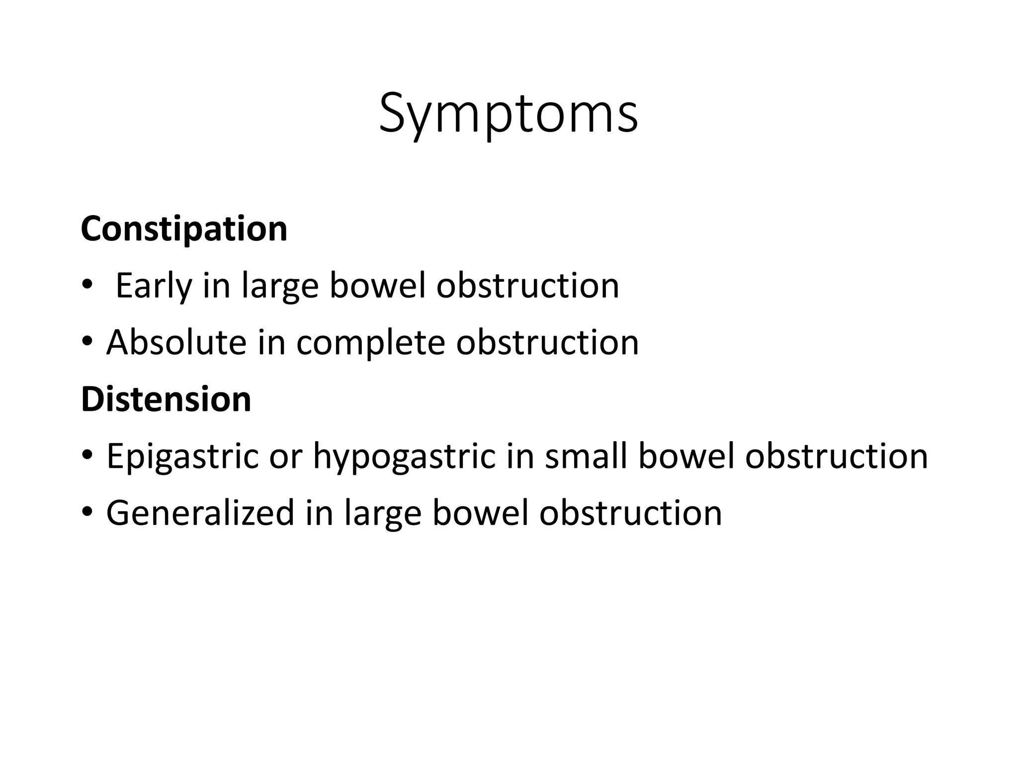 intestinal obstruction in the Intestine.pptx | Digestive Disorders ...
