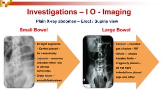 Intestinal Obstruction - Types, C/F & Management | PDF