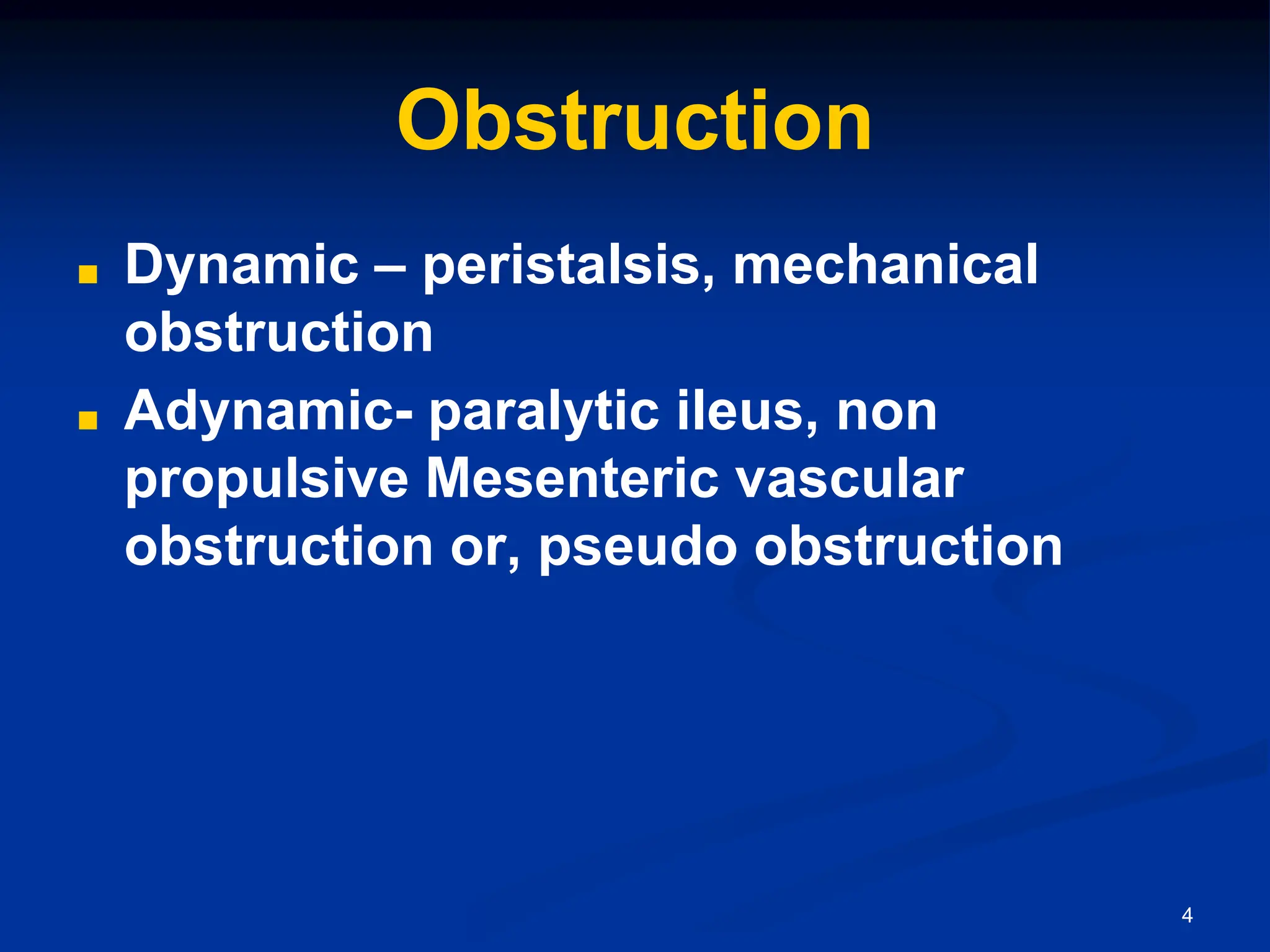 Intestinal_Obstruction and it's severity | PPTX