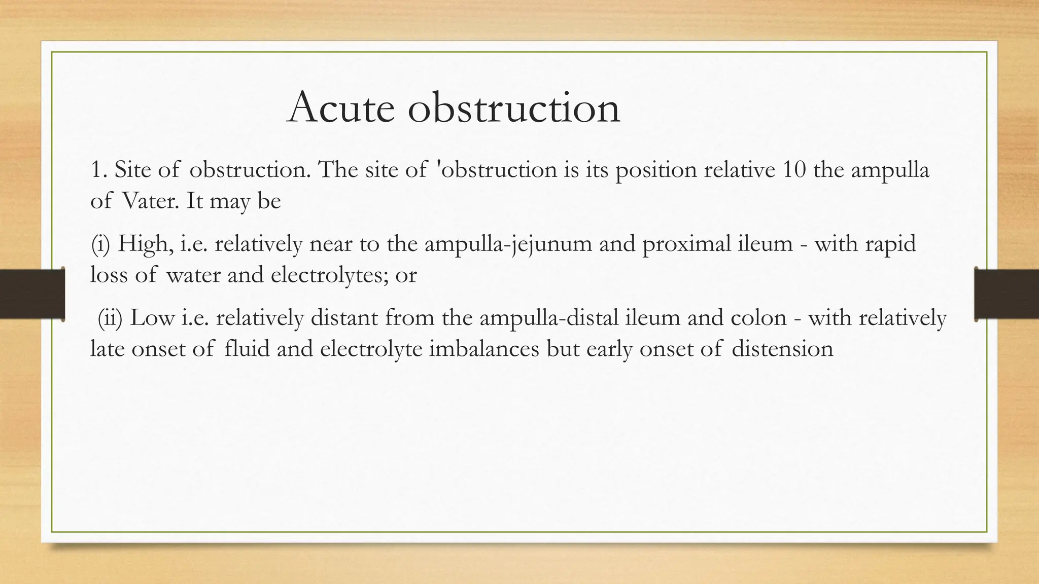 A Slide on INTESTINAL or bowel OBSTRUCTION.pptx