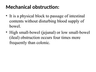 Intestinal Obstruction and it's classification | PPT