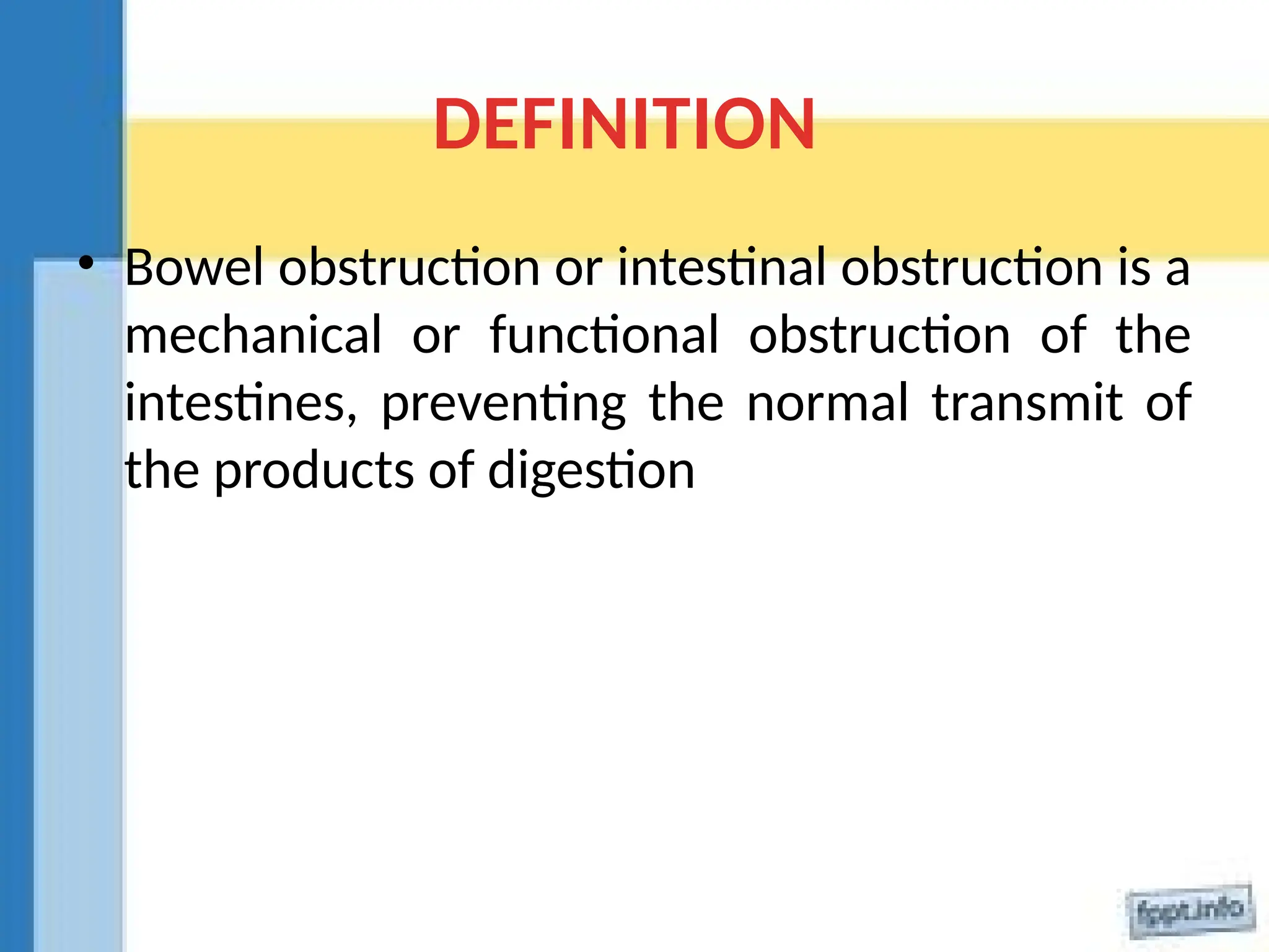 INTESTINAL OBSTRUCTION.pptxjkkhhhhhjjkjy | PPTX