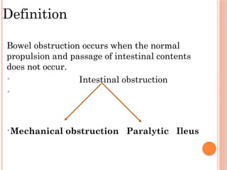 Intestinal Obstruction-FINAL.pptx finals | PPTX