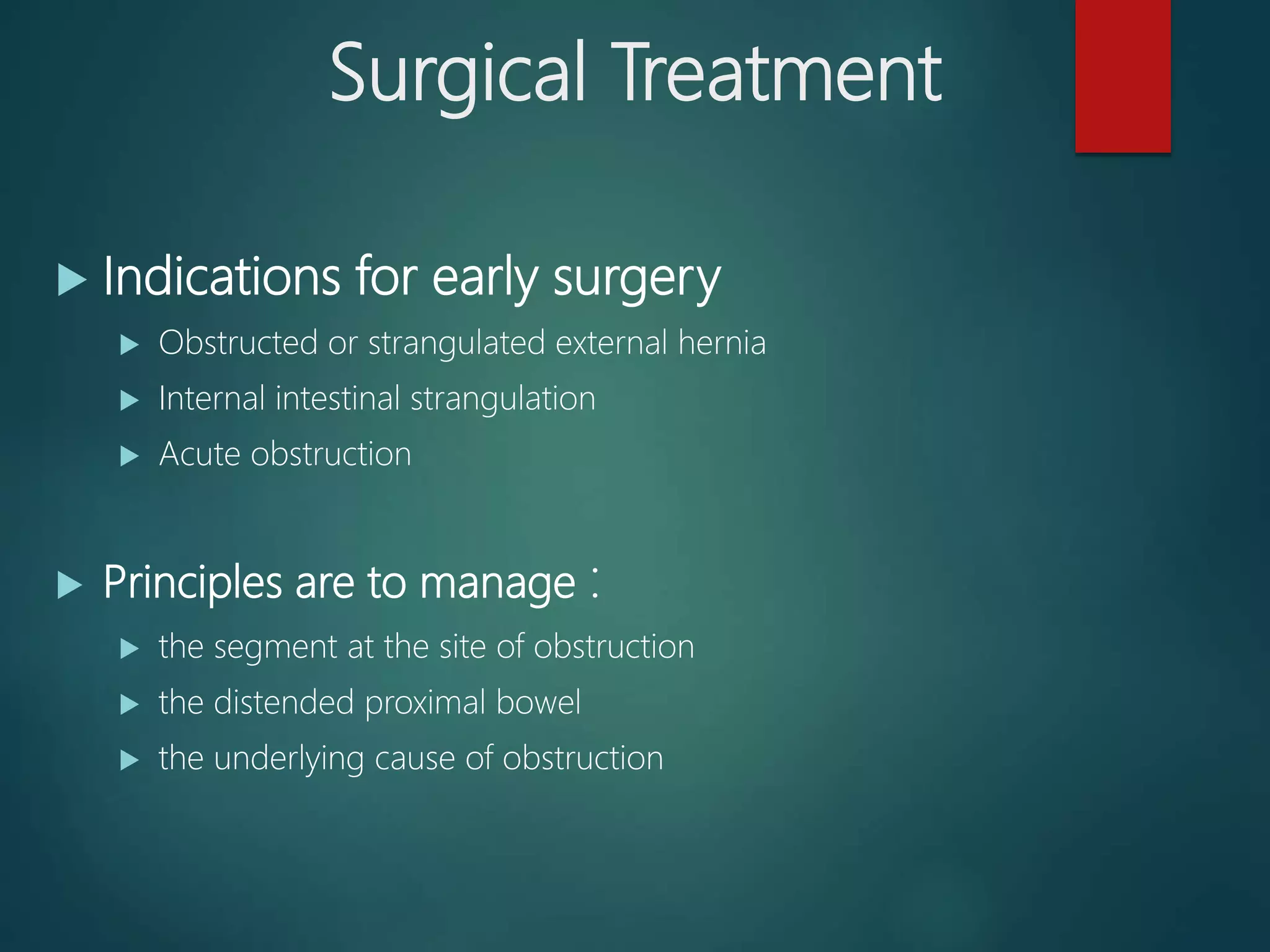 Intestinal obstruction | PPTX