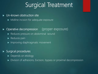 Intestinal obstruction | PPTX