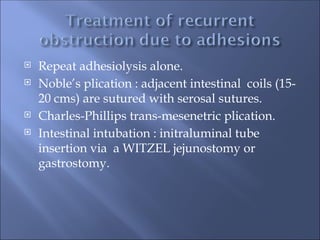intestinal obstruction notes surgical department | PPT