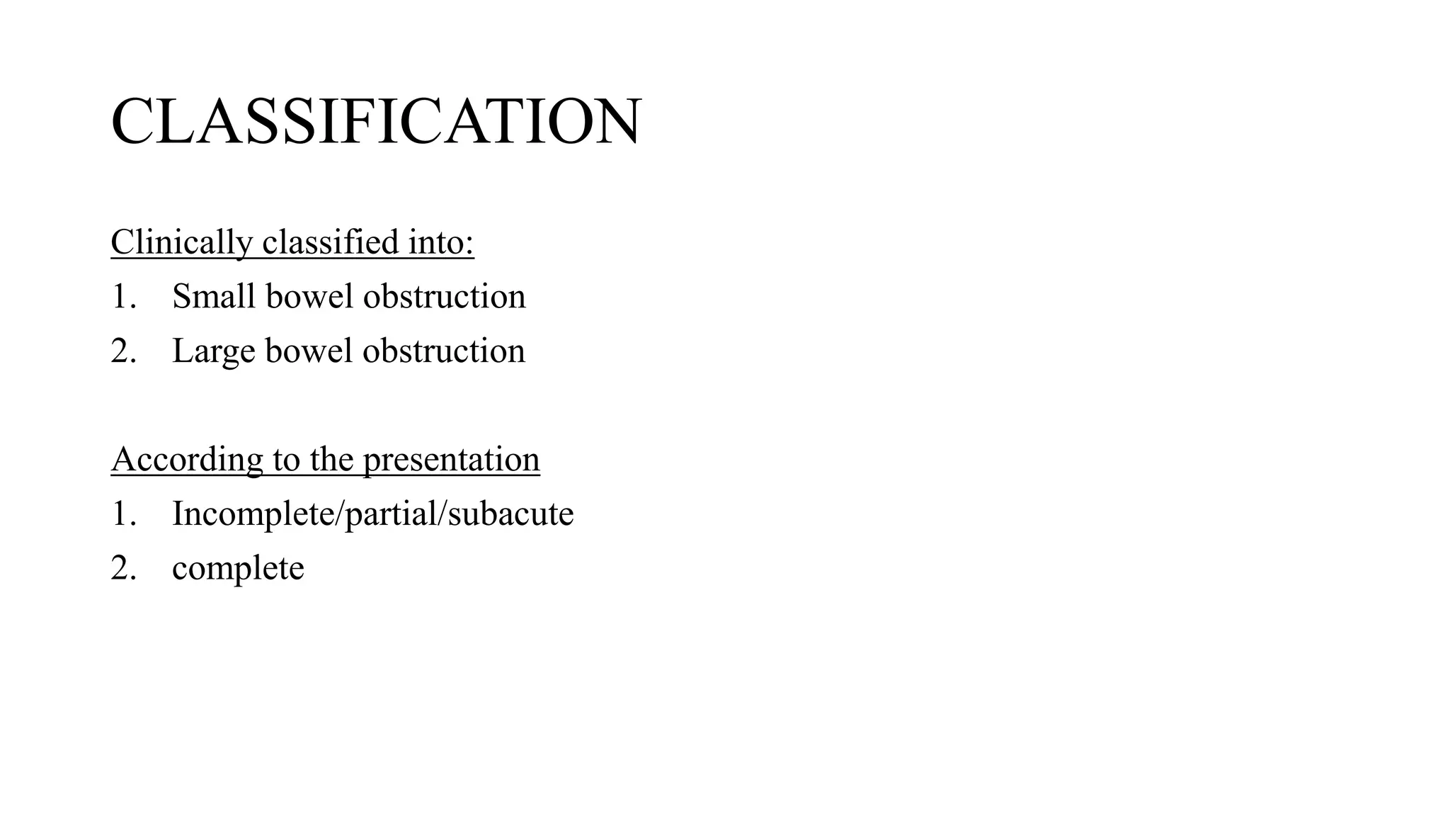 Intestinal Obstruction | PPTX