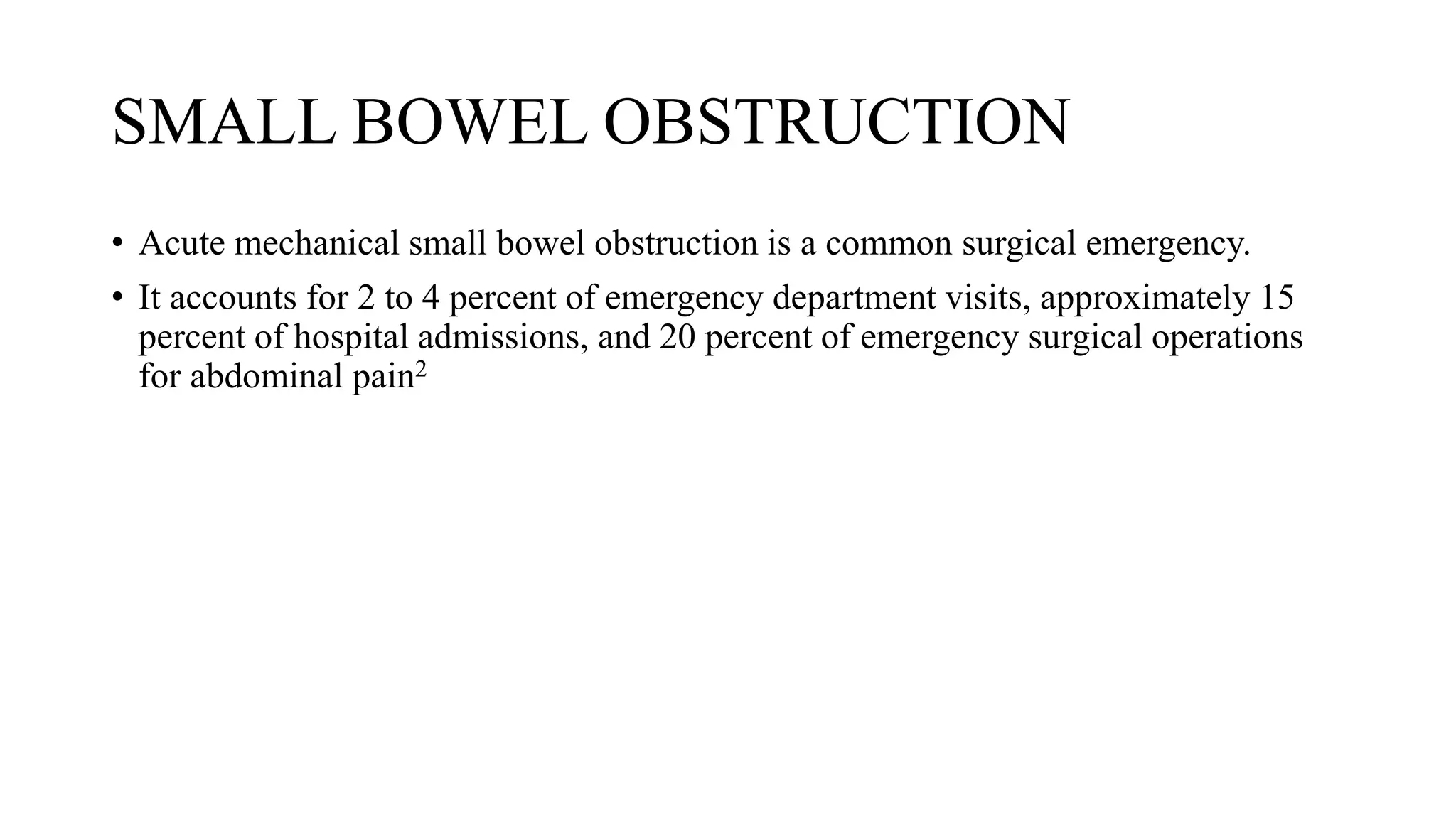Intestinal Obstruction | PPTX