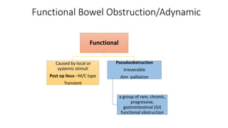 Intestinal Obstruction | PPTX