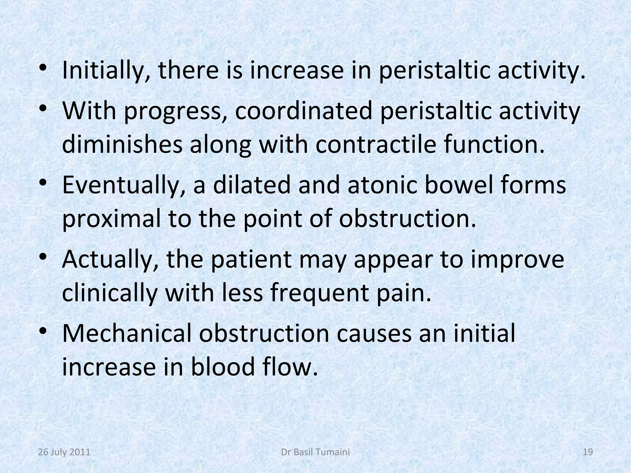 Intestinal obstruction caused by volvulus by dr basil | PPT