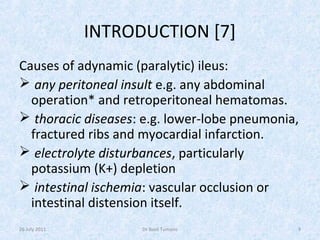 Intestinal obstruction caused by volvulus by dr basil | PPT