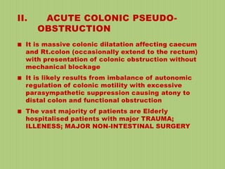 DIAGNOSIS AND MANAGMENT OF INTESTINAL OBSTRUCTION BY DR. MOH.HAZEM ...
