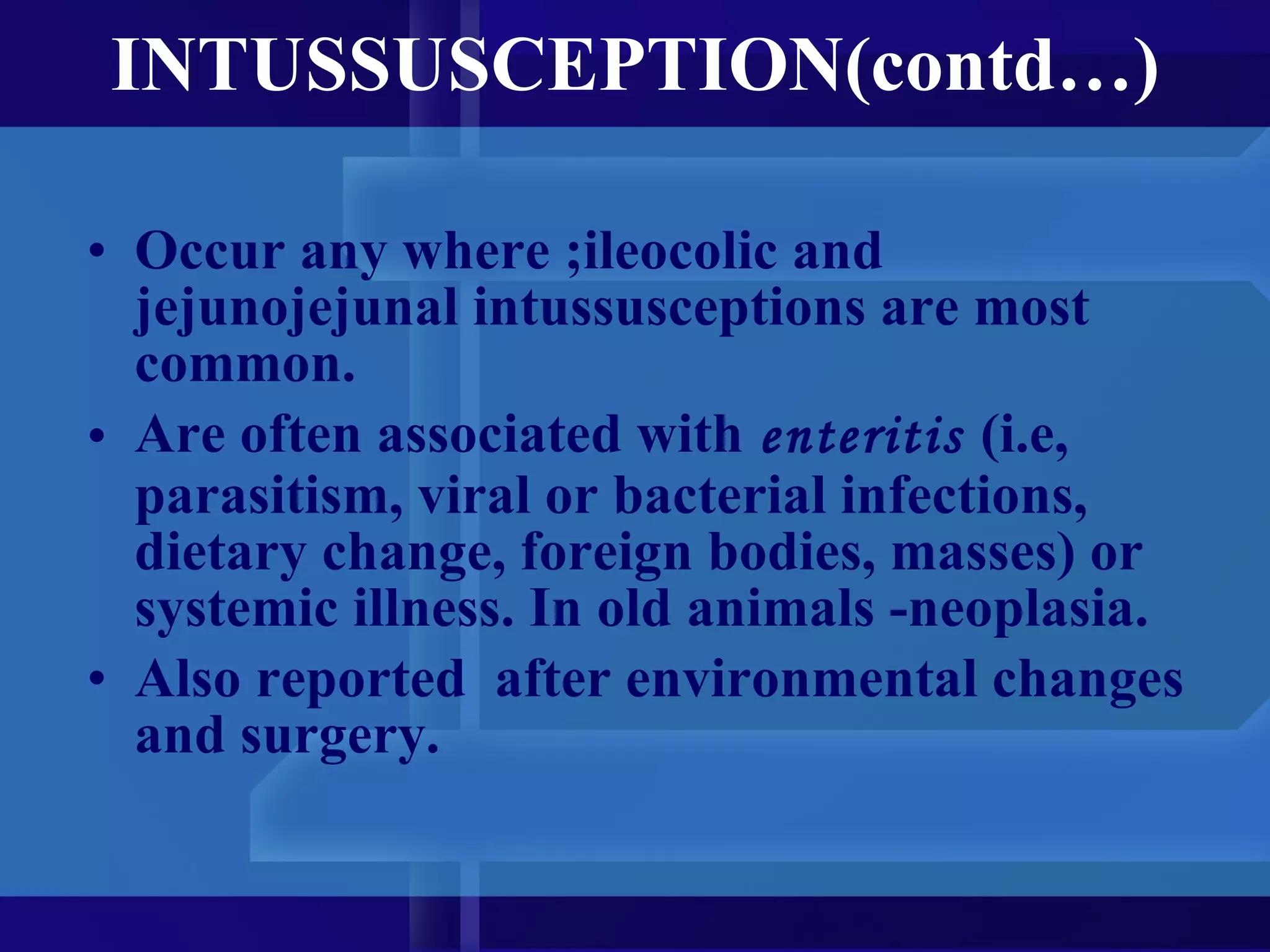 Intestinal obstruction in small animals | PPT