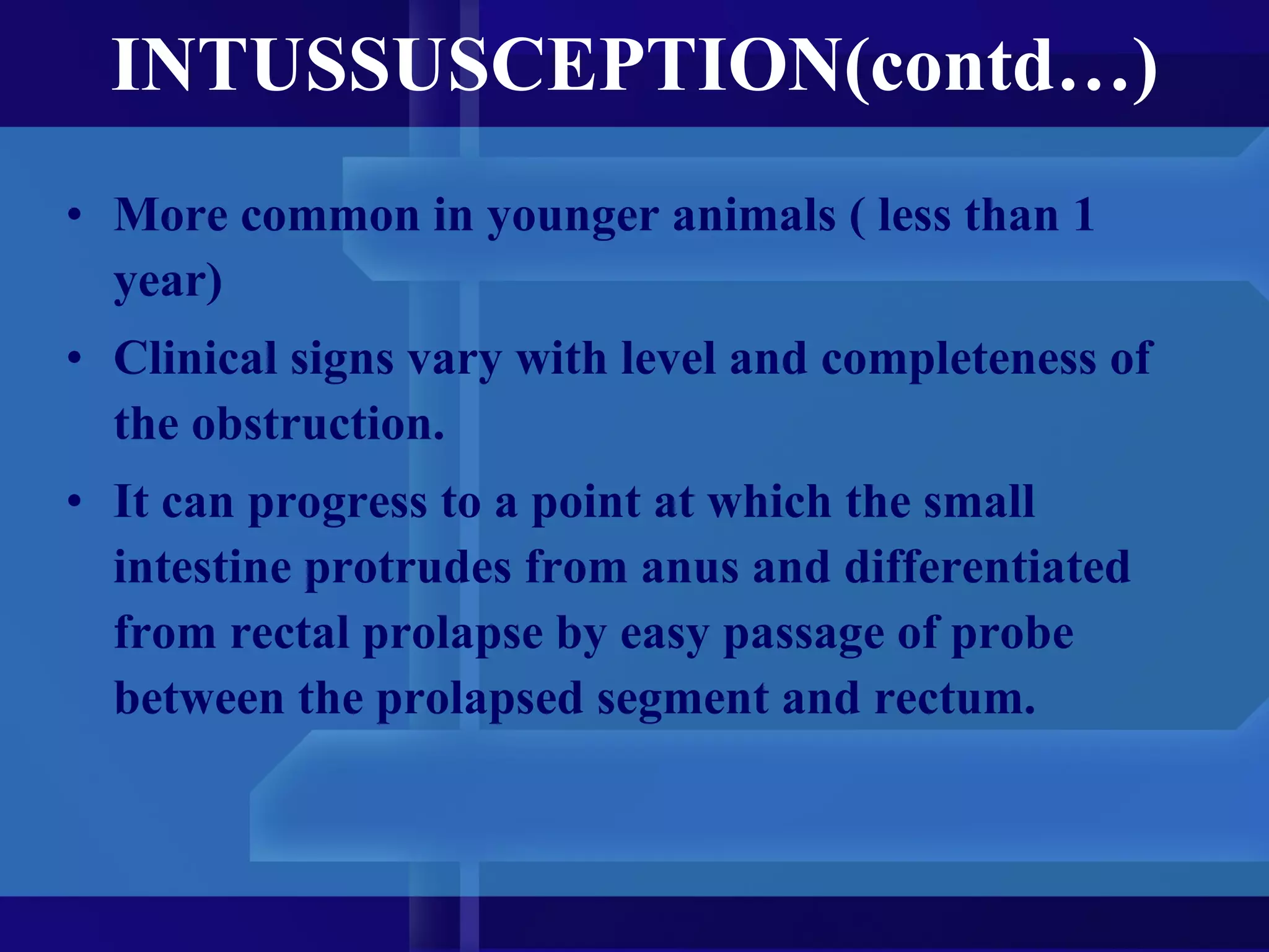 Intestinal obstruction in small animals | PPT
