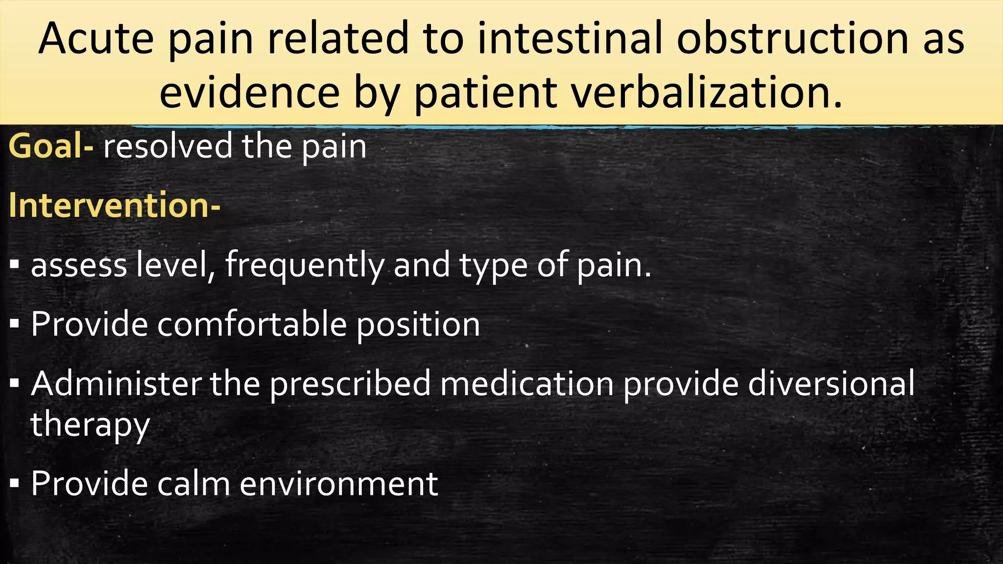 Intestinal obstruction, BOWEL OBSTRUCTION | PPTX
