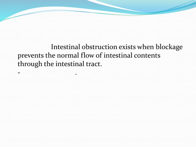 Intestinal obstruction in children ppt | PPTX | Digestive Disorders ...