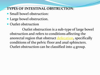 Intestinal obstruction in children ppt | PPTX
