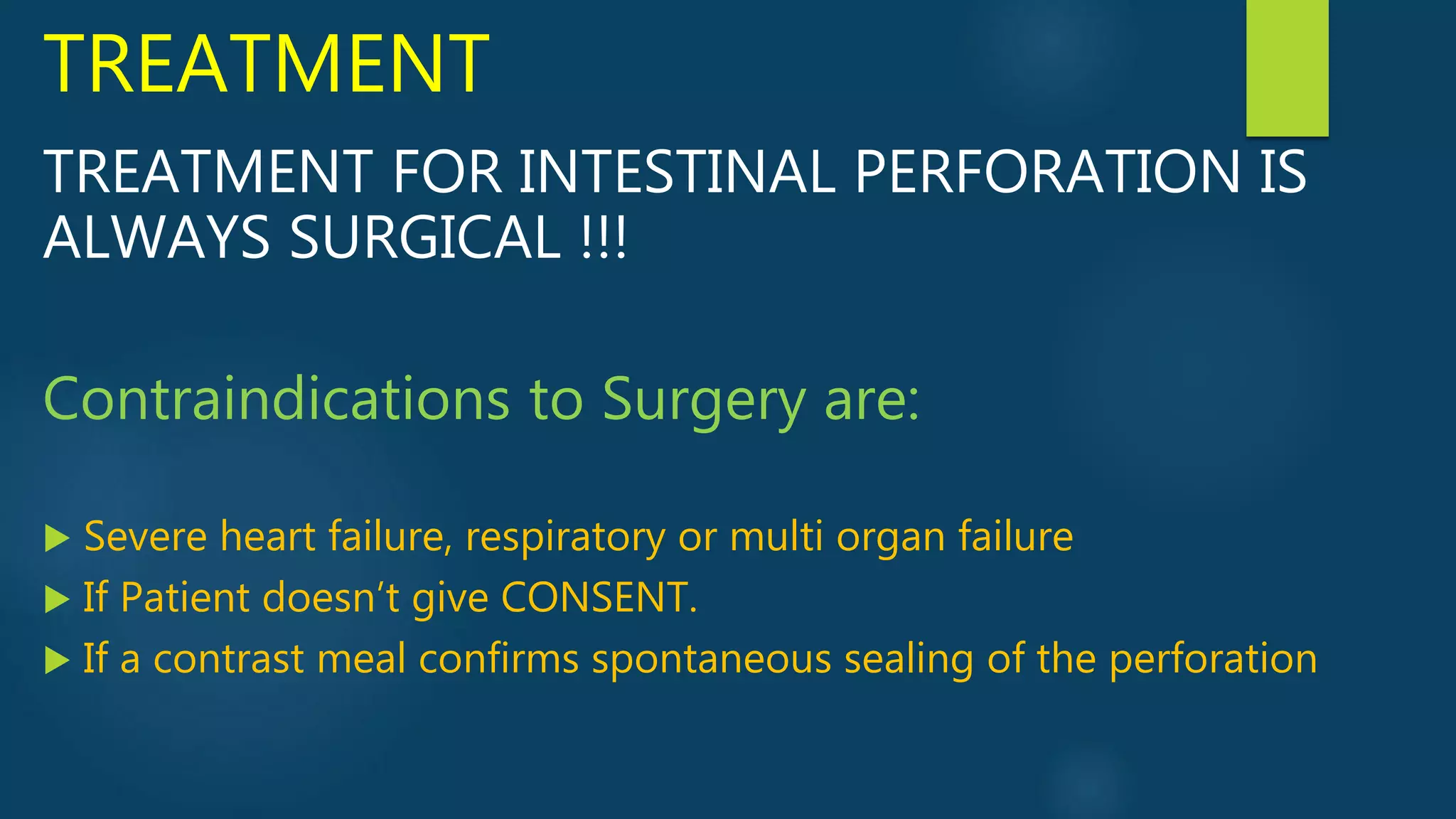 Intestinal perforation | PPTX