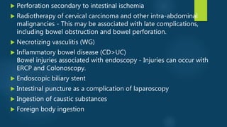 Intestinal perforation | PPTX