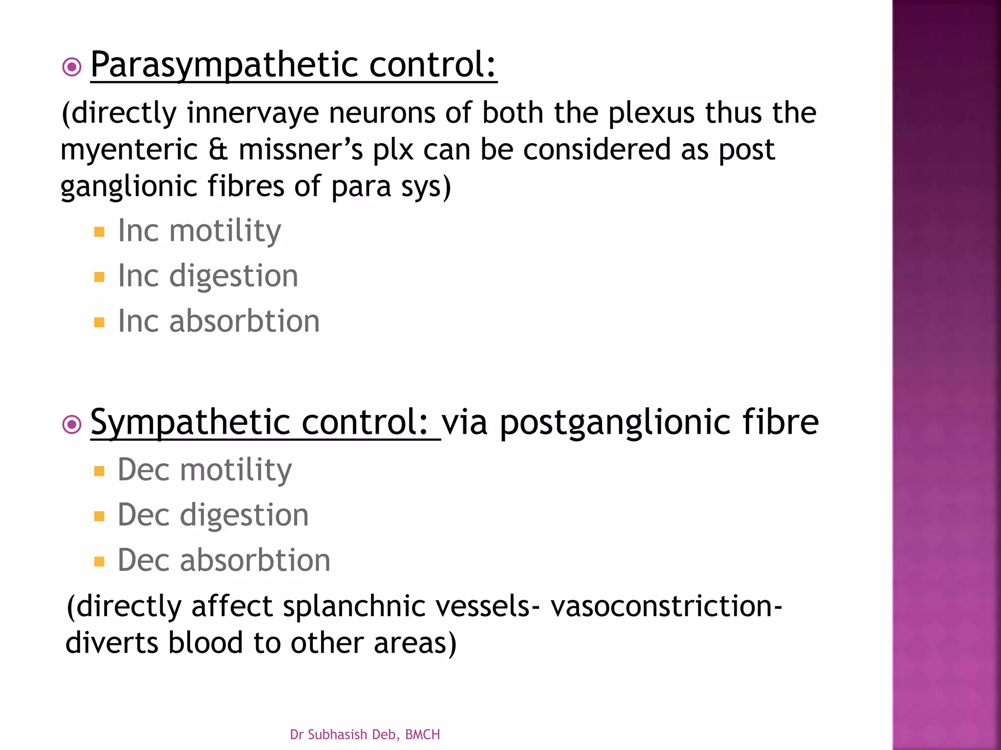Intestinal peristalsis physiology and motility disorders | PPTX