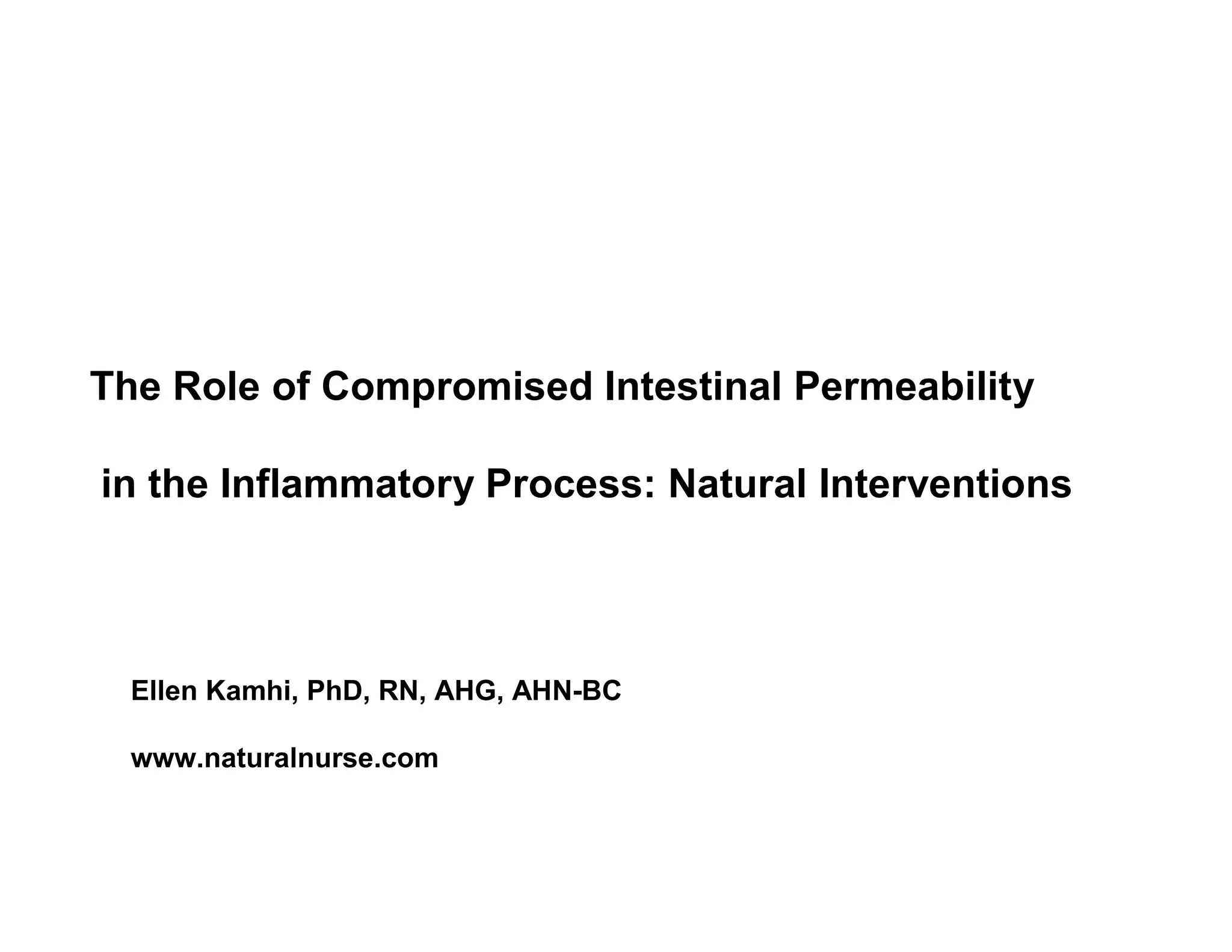 LEAKY GUT Intestinal permeability | PDF