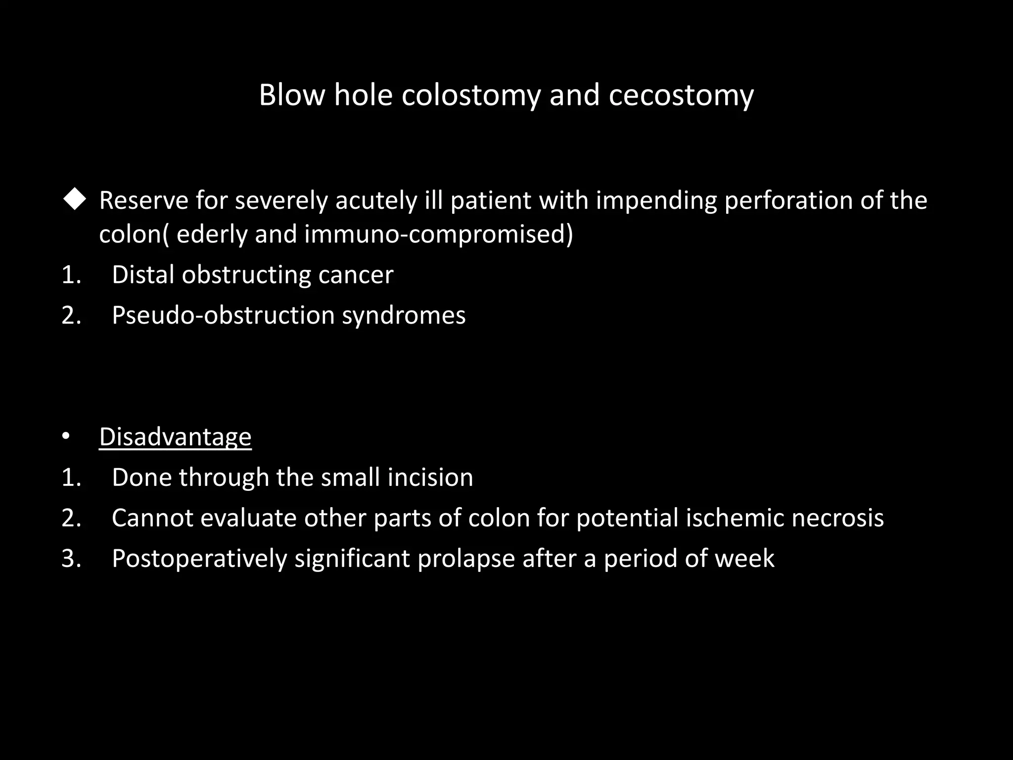 Intestinal stoma( COLOSTOMY) | PPTX