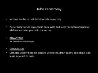 Intestinal stoma( COLOSTOMY) | PPTX