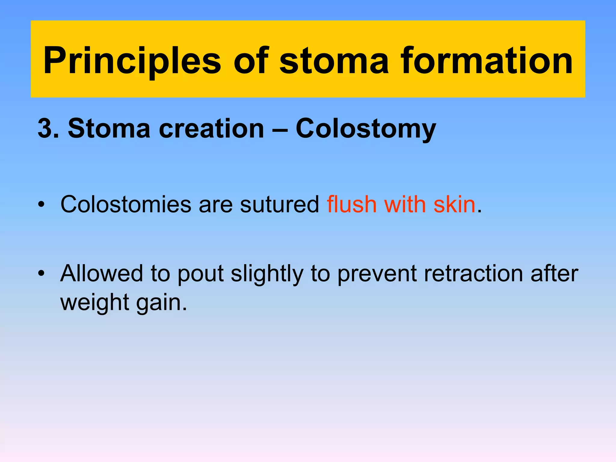 Intestinal stomas | PDF